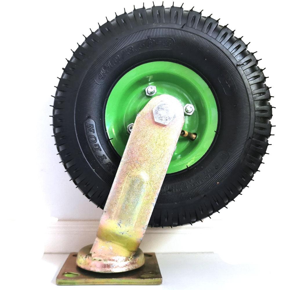 10Inch Swivel Castor Caster Pneumatic Tyres Tyre Wheels Trolley Cart W