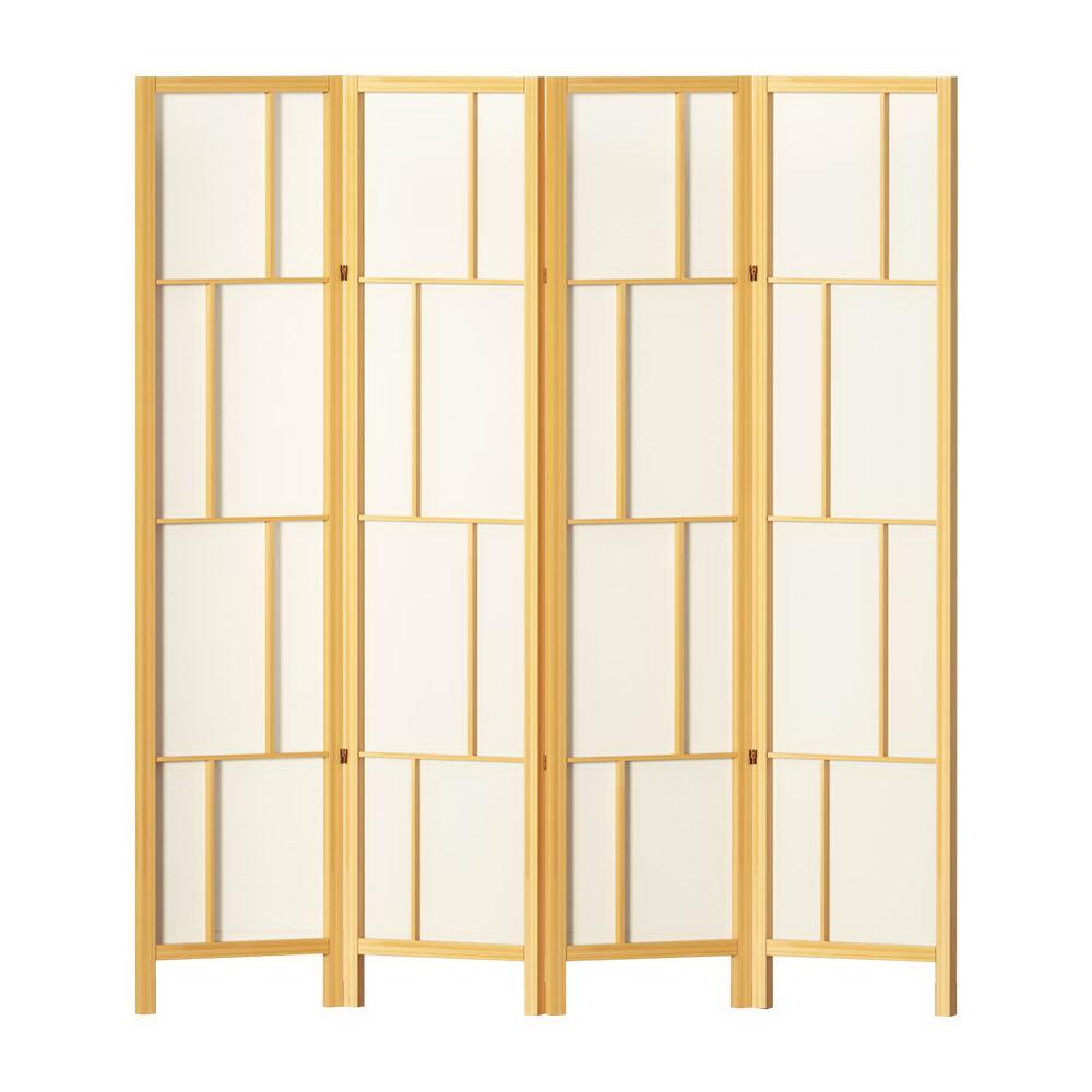 Artiss Ashton Room Divider Screen Privacy Wood Dividers Stand 4 Panel