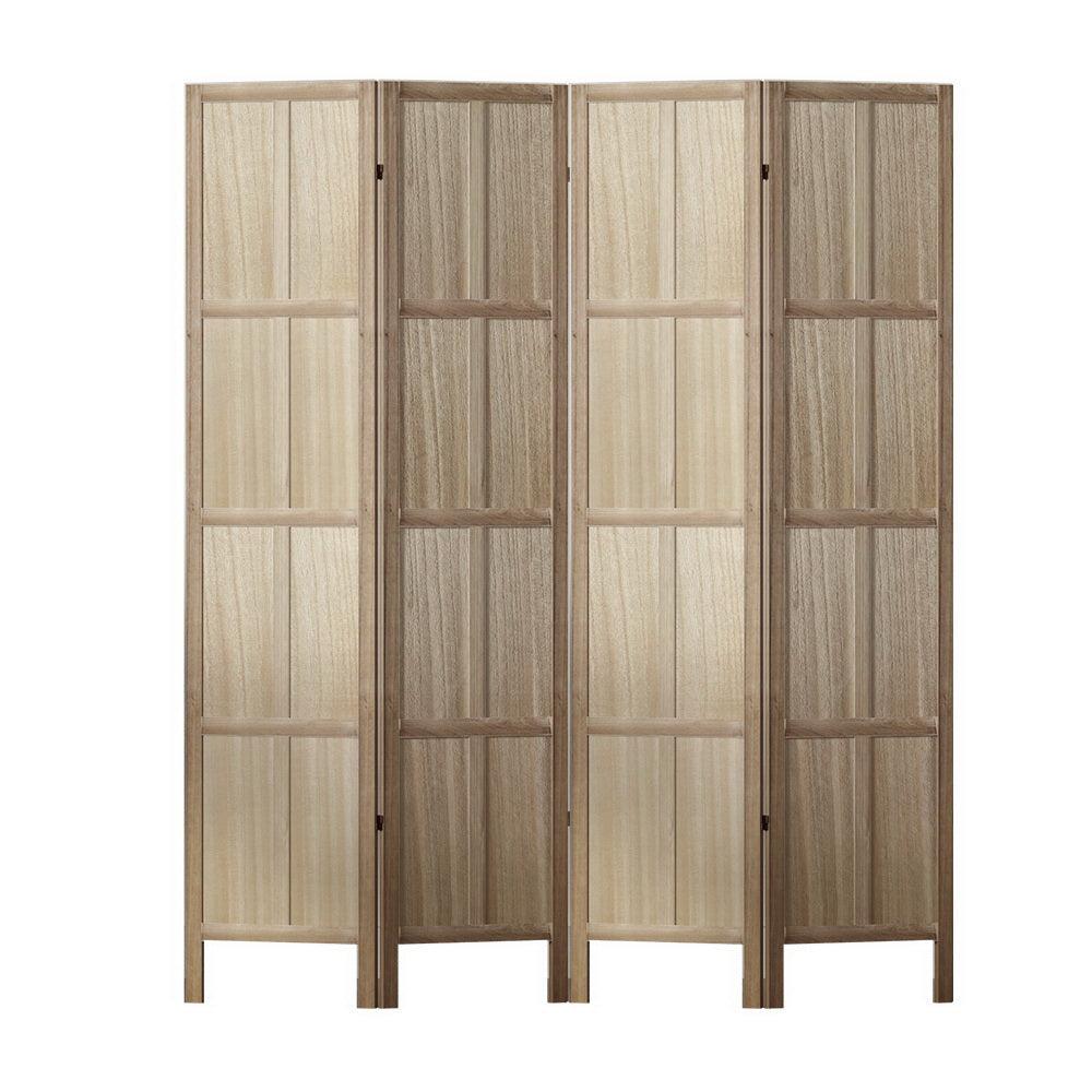 Artiss Jade Room Divider Screen Privacy Wood Dividers Stand 4 Panel Br