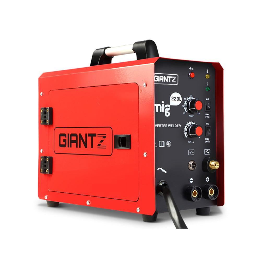 Giantz 220 Amp Inverter Welder MMA MIG DC Gas Gasless Welding Machine