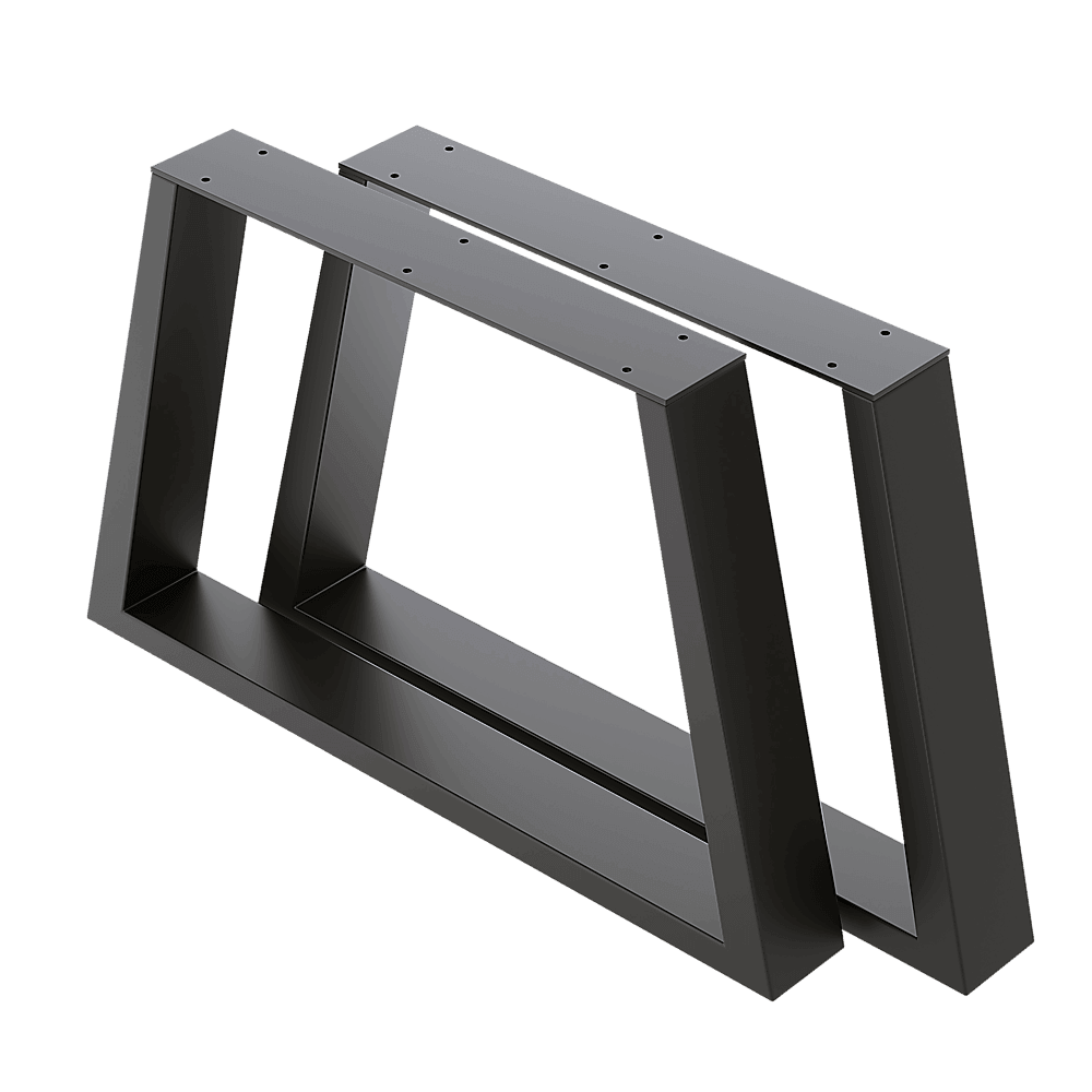 Trapezium-Shaped Table Bench Desk Legs Retro Industrial Design Fully W